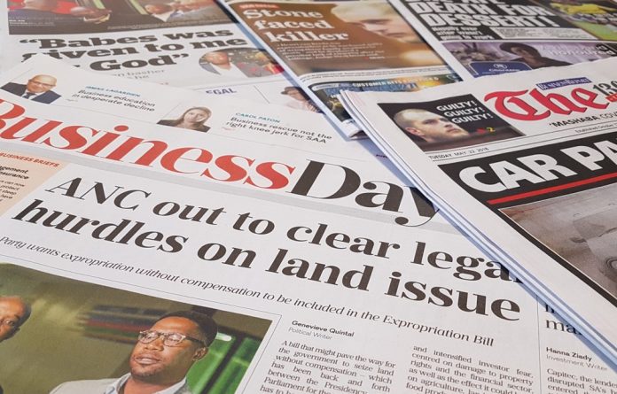 A wrap of what’s making headlines today – The Mail & Guardian