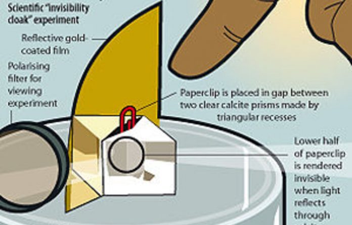 Light-bending antics render object invisible – The Mail & Guardian