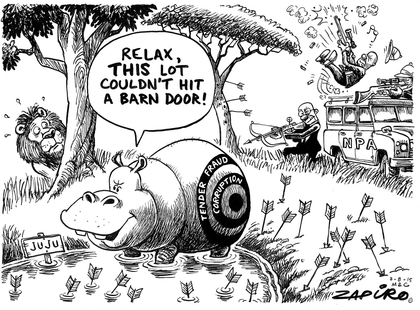 Zapiro: Malema: Take your shot, NPA – The Mail & Guardian