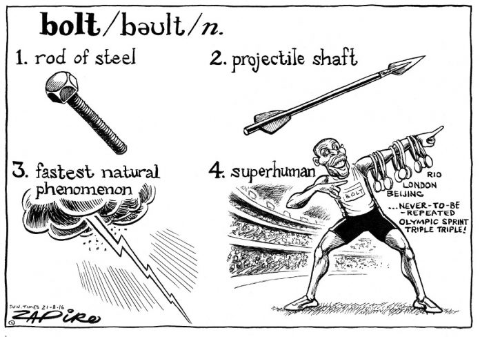 Zapiro: Usain Bolt adds a definition to the dictionary – The Mail ...