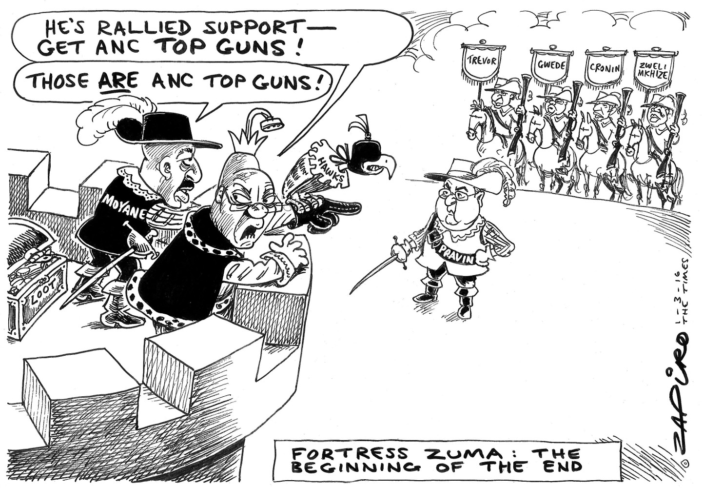Zapiro: Zuma makes his last stand – The Mail & Guardian