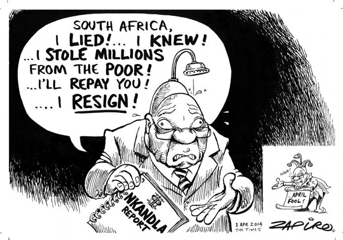 Zapiro: Jacob Zuma and the Nkandla report – The Mail & Guardian