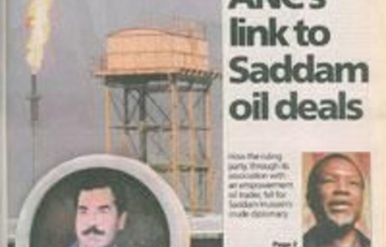 How the ANC fell for Saddam’s oil – The Mail & Guardian