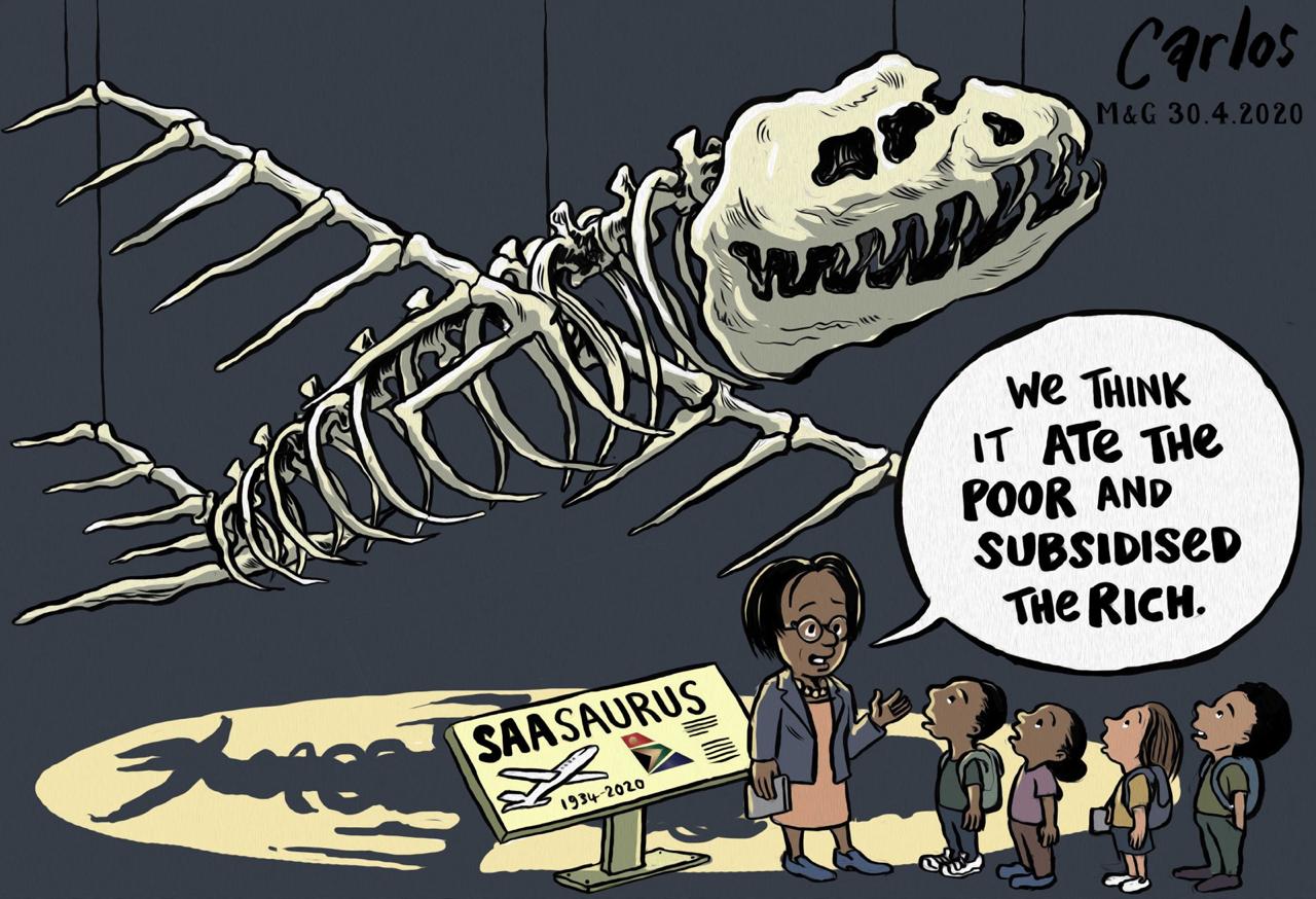 Cartoon: Carlos on the demise of SAA – The Mail & Guardian