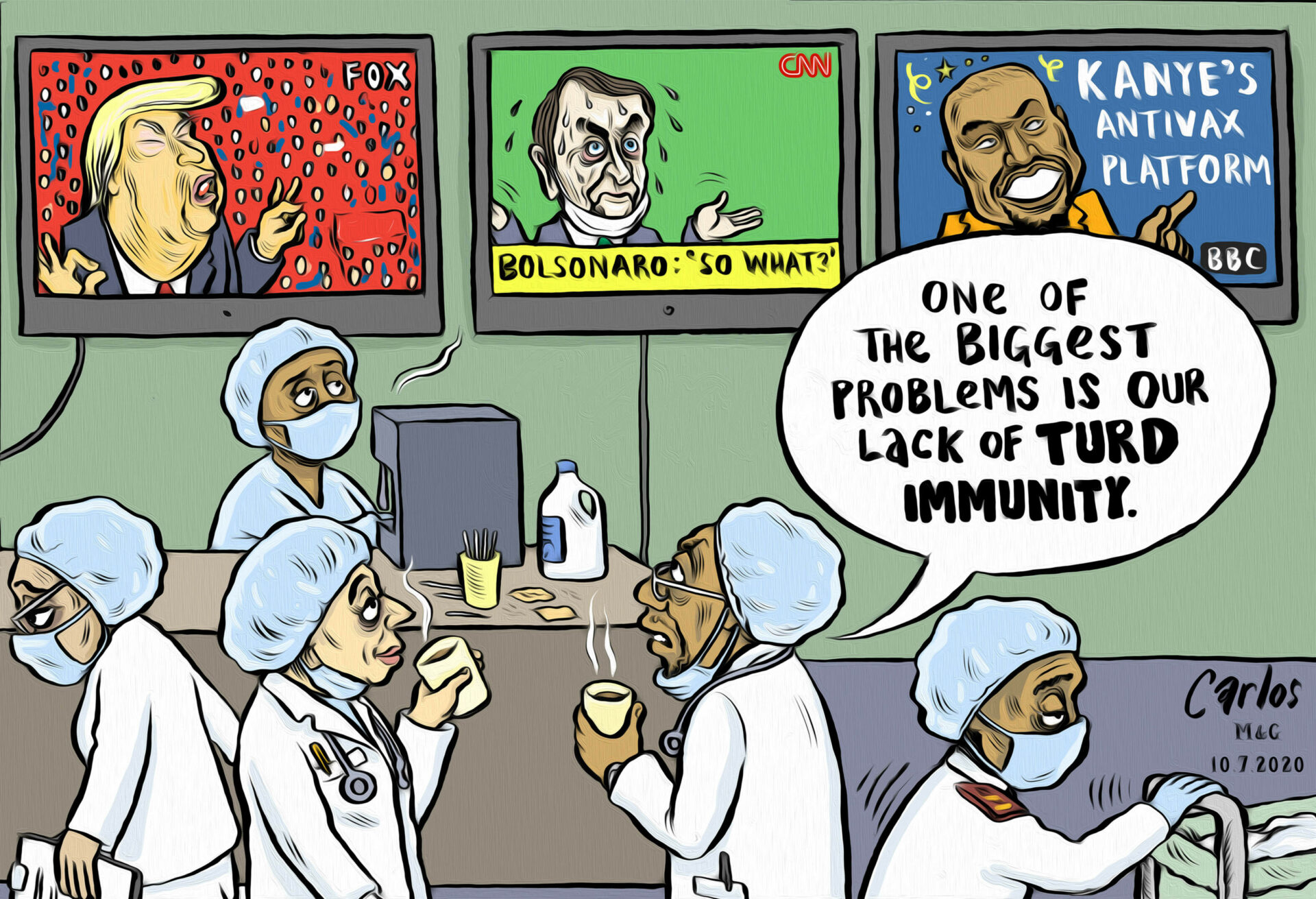 Cartoon: Carlos on turd immunity – The Mail & Guardian