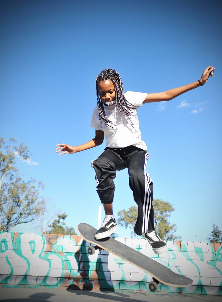 Island Gals Shred and Soweto Skate Society skaters stand back for no ...