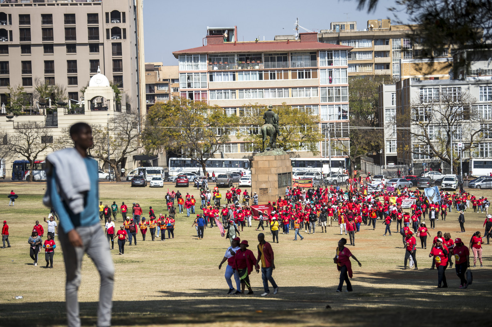 Gallery: Trade union federations march to Union Buildings – The Mail ...