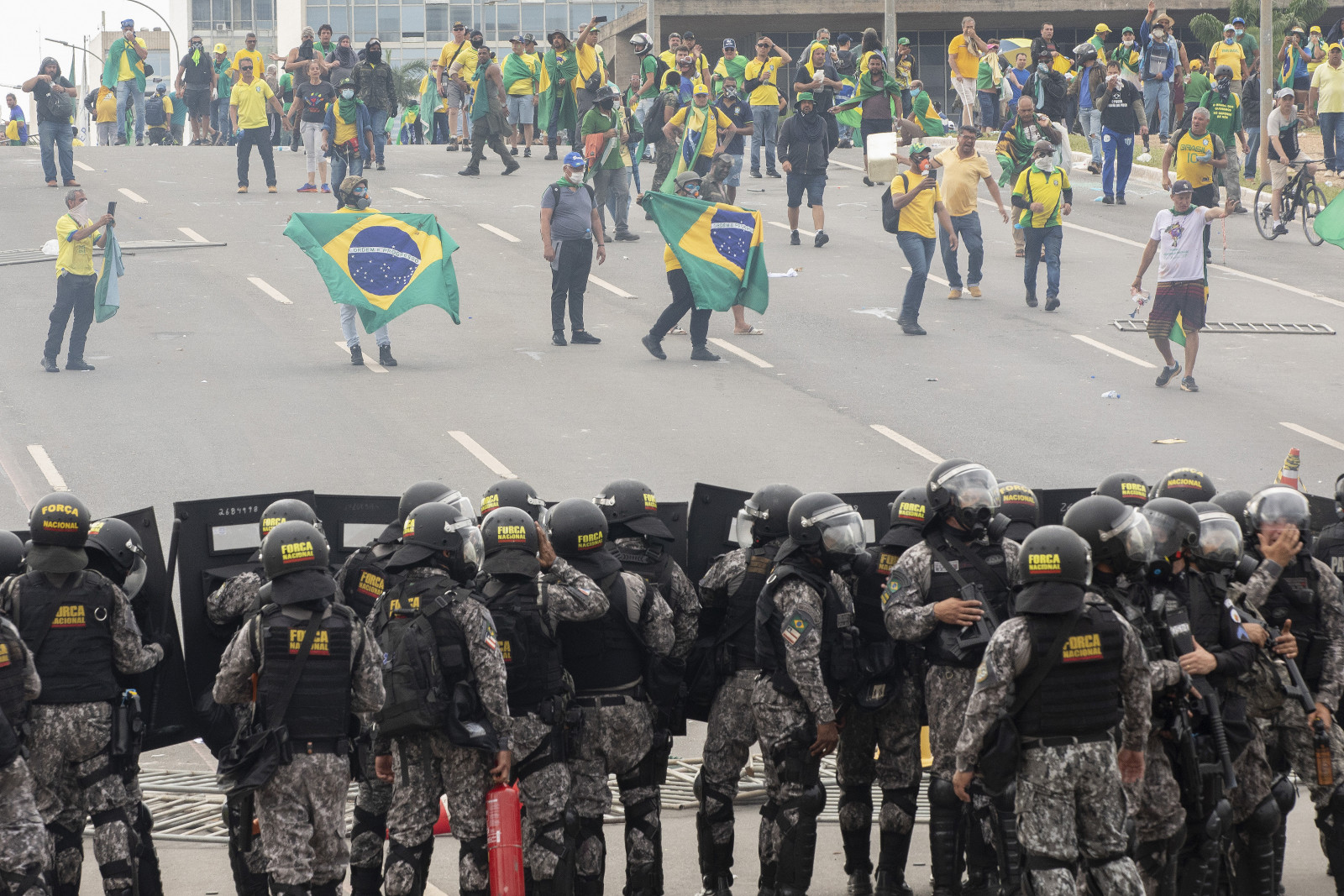 Brazil police wrest back seat of power from pro-Bolsonaro rioters – The ...
