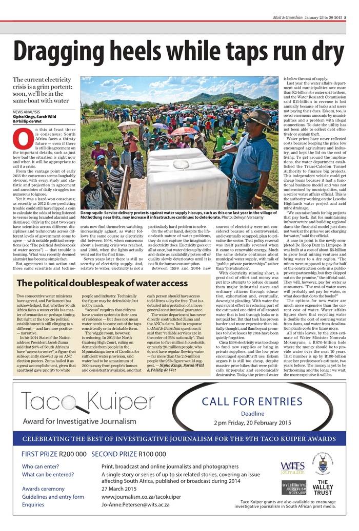 From the archives: The water crisis – The Mail & Guardian