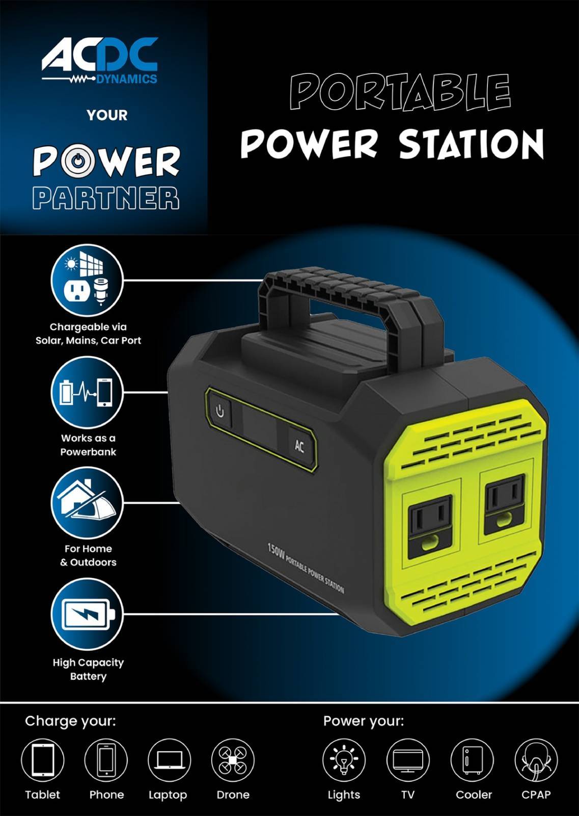 Review: ACDC’s 150W portable power station is pricey but makes load ...