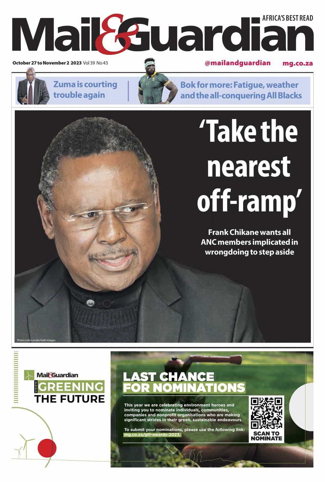 27 October 2023 – The Mail & Guardian